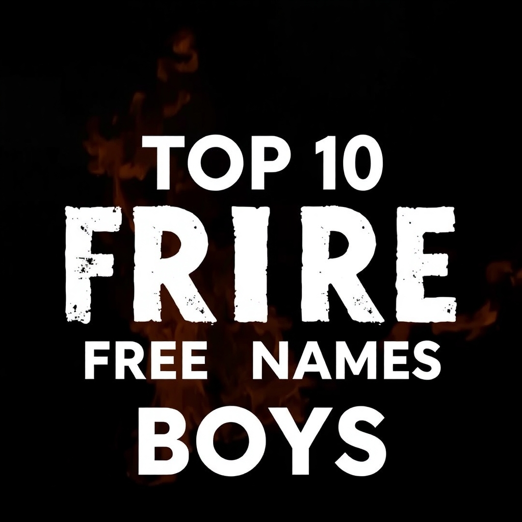 Top 10 Stylish Free Fire Names for Boys – Nation Edition